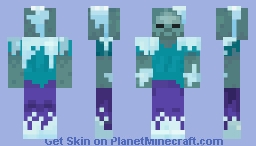 Frozen Zombie Minecraft Skin