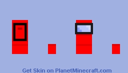 Among Us - Red Crewmate Minecraft Skin