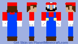 Mario Minecraft Skin