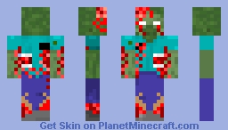 Zombie male Minecraft Skin