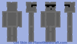 Gray slime with shades Minecraft Skin