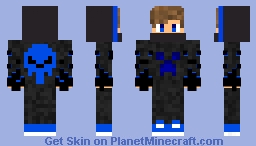 Blue gamer Minecraft Skin