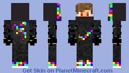 Rainbow boy Minecraft Skin