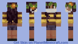 Flower Bee Girl Minecraft Skin