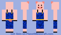 cute pig skin Minecraft Skin