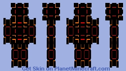 alien tech flame Minecraft Skin