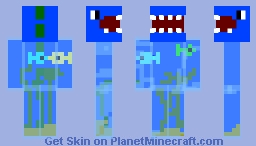 Aqua dragon Minecraft Skin
