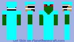 TSM but armored Minecraft Skin