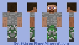 this is pretty classic (Steve) Minecraft Skin