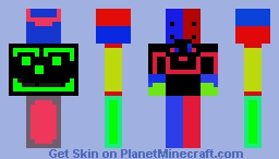 the colorful skin Minecraft Skin