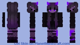 neon demon girlfriend Minecraft Skin