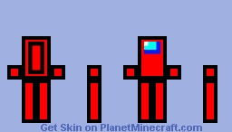 Red Impostor (Green Impostor Remake) Minecraft Skin