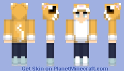 Orange Cat Hoodie Minecraft Skin