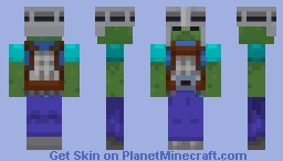 Minecraft Dungeons: Armored Zombie Minecraft Skin
