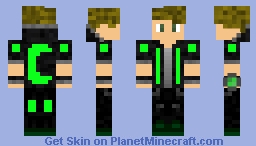 Green Gamer Minecraft Skin