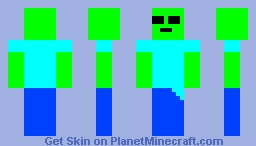 neon zombie Minecraft Skin