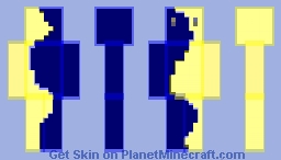 yellow and blue Minecraft Skin