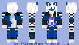 Furry Fursona FrostShadow Minecraft Skin