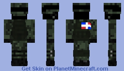 Soldier Dominican republic Minecraft Skin