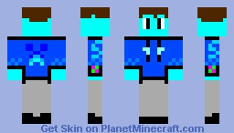My first skin ("light blue basic skin") Minecraft Skin