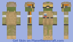 Russian Soldier during Ukrainian conflict Minecraft Skin