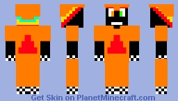 Bakug0nMaster in Fire Armor Minecraft Skin