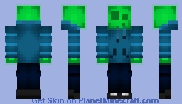 The Slime person Minecraft Skin