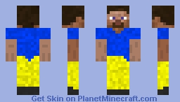 Ukraine Steve Minecraft Skin