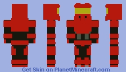 Master Chief (Halo 2:Red) Minecraft Skin