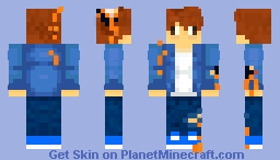 RyguyRocky MCC22 Orange - Kaiju attack Theme Minecraft Skin