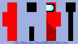 Among us red Minecraft Skin