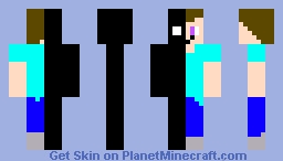 Half steve half null Minecraft Skin