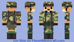 Woodland Soldier Fox Minecraft Skin