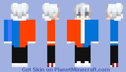 orange and blue jacket Minecraft Skin
