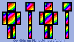 Rainbow man Minecraft Skin