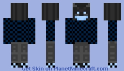 Blue demon Minecraft Skin