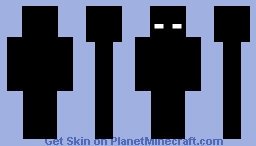 black skin... with eyes Minecraft Skin