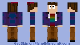 Dr. Gluon MCCP22 Blue Bats Pride Skin Minecraft Skin