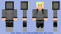 faded dyed hair in grey hoodie (revamped) Minecraft Skin