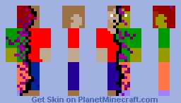 half and half Minecraft Skin