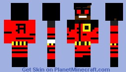 Red x Minecraft Skin