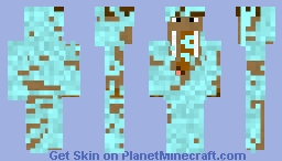 Frozen Woolly Mammoth Thawing Minecraft Skin