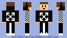 off white teen Minecraft Skin