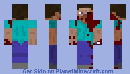 Steve with his eye in his hand 🏾👁🩸🩸🩸 Minecraft Skin