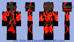chained fire elemental Minecraft Skin
