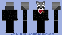 Suited Raccoon V2 Minecraft Skin