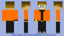 Orange Suit Minecraft Skin