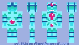 A Blue Robot Minecraft Skin