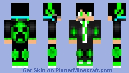 Green Gamer Boy (my original skin) Minecraft Skin