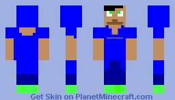 Blue fighter (finished) Minecraft Skin